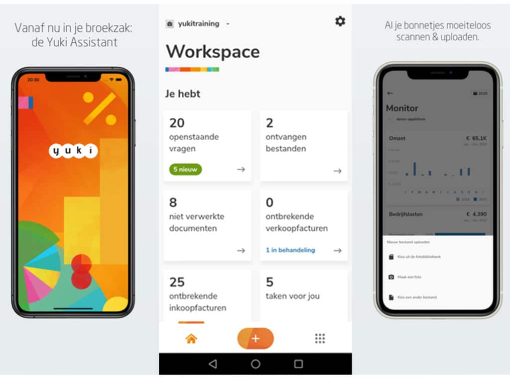 Yuki Assistant App 1200 - Cijfers die tellen